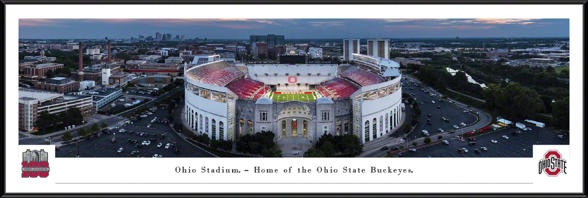 Ohio State Buckeyes "Aerial" at Ohio Stadium Panoramic Poster - the ...