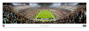 New York Jets at MetLife Stadium Panorama Poster - the Stadium Shoppe