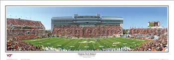 "Virginia Tech Hokies" Lane Stadium Panoramic Poster - the Stadium Shoppe