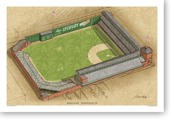 Baker Bowl - Philadelphia Phillies Print - the Stadium Shoppe