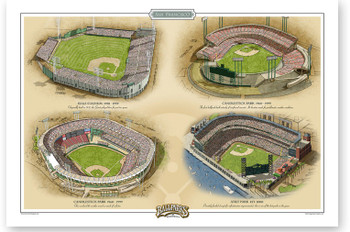 San Francisco Giants Ballparks Print - the Stadium Shoppe