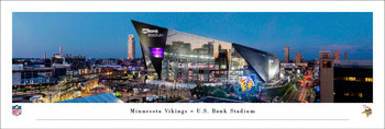 Minnesota Vikings at US Bank Stadium "Exterior" Panoramic Poster - the ...