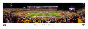 Minnesota Golden Gophers at Huntington Bank Stadium Panoramic Poster ...