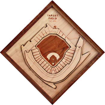 Target Field Wooden Diamond - the Stadium Shoppe