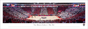 New Mexico Lobos at the Pit Cave Panoramic Poster - the Stadium Shoppe