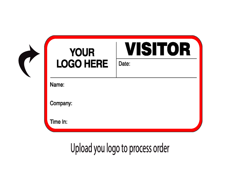 Custom Visitor Pass Book with Your Logo (500 passes)