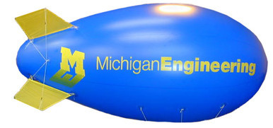 '13' PVC Blimp Shaped Helium Inflatable Balloons (Custom)