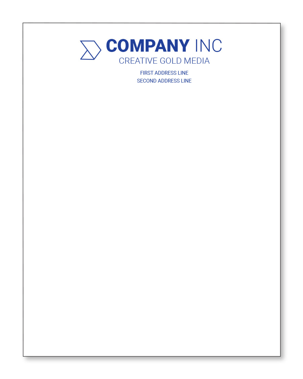 Custom Letterhead One Color - Park Place Printing And Promotional ...