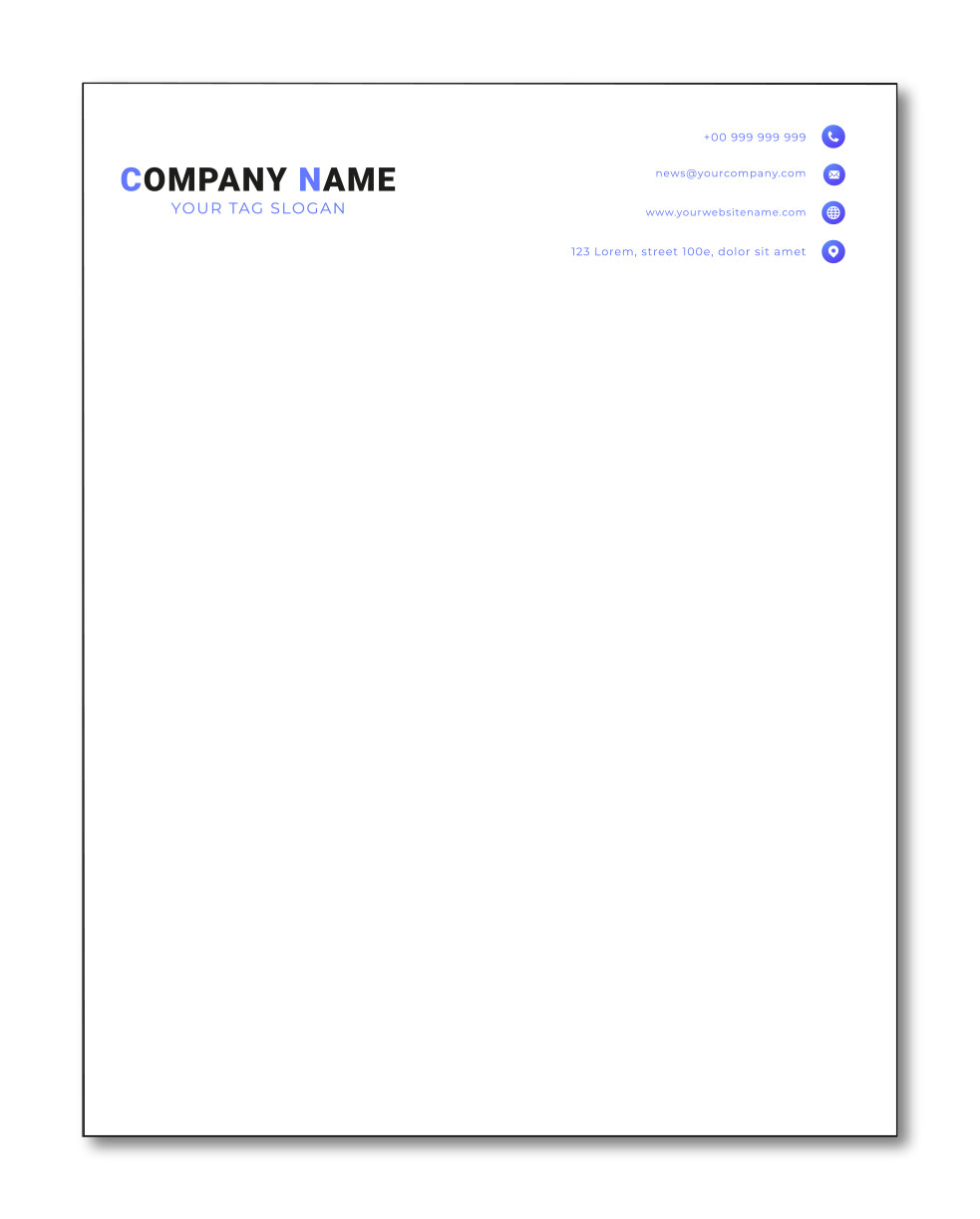 Custom Letterhead Four Color - Park Place Printing And Promotional ...