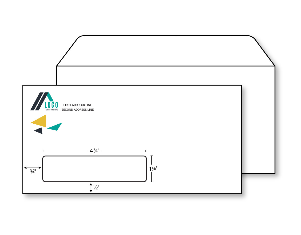 #9 Window Envelopes Four Color | Custom Printed Envelopes