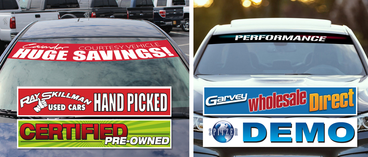 Auto Stickers & Magnets - Windshield Stickers - Custom Windshield ...