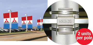 3' x 8' Interceptor 36" Double Sided Pole Bracket