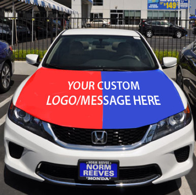 Custom Medium Hood Signs | Personalized Car Hood Signage