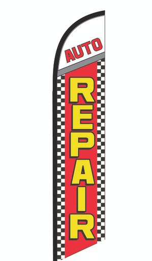 Auto Repair Swooper Flags for Car Repair Shops