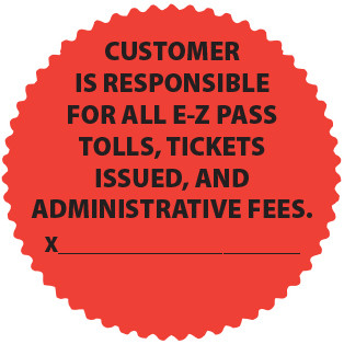 E-Z Pass Toll Label Custom ASP-CSI7 - Buy Online Now