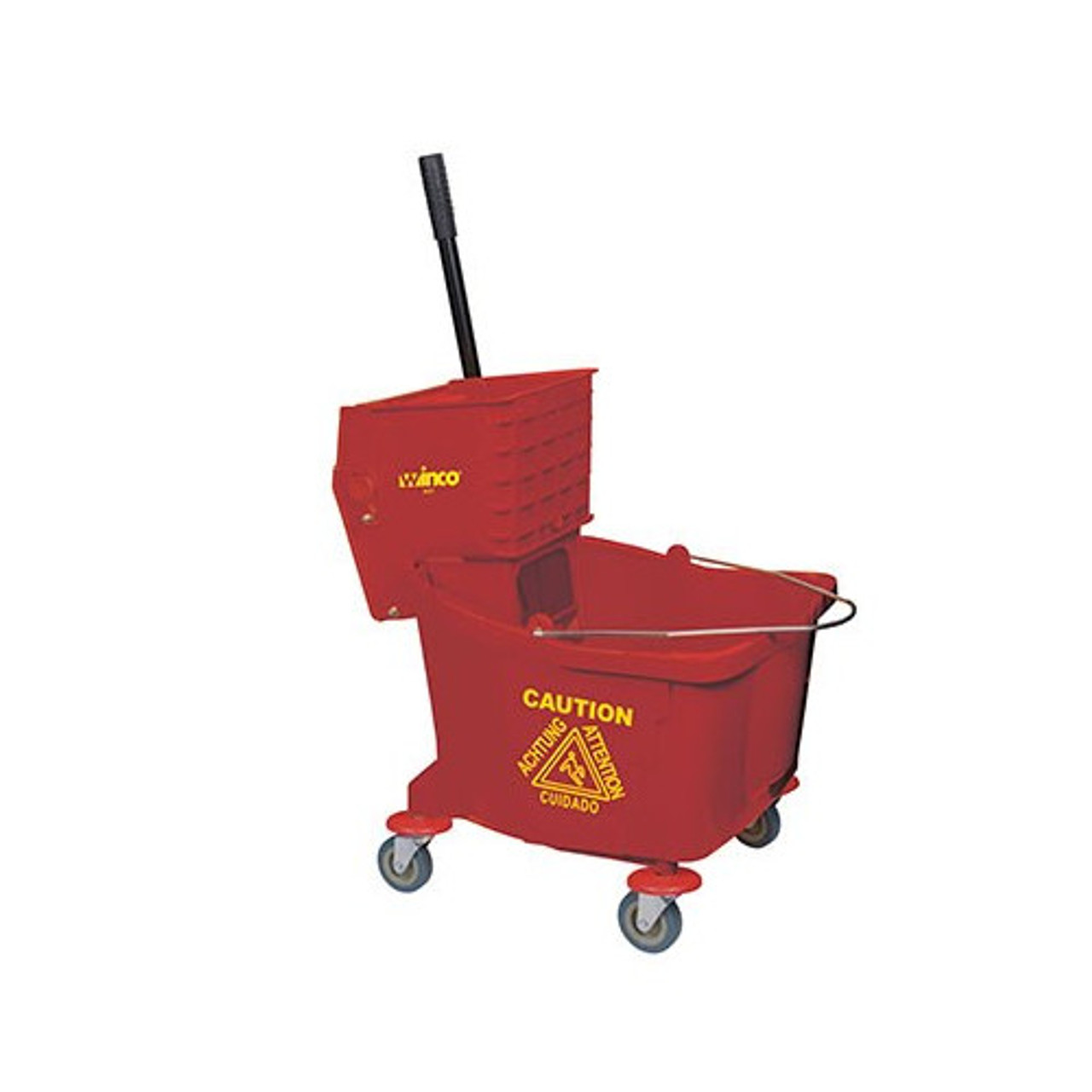 Winco MPB-36R 36 qt Red Mop Bucket and Wringer Combo | Allpoints
