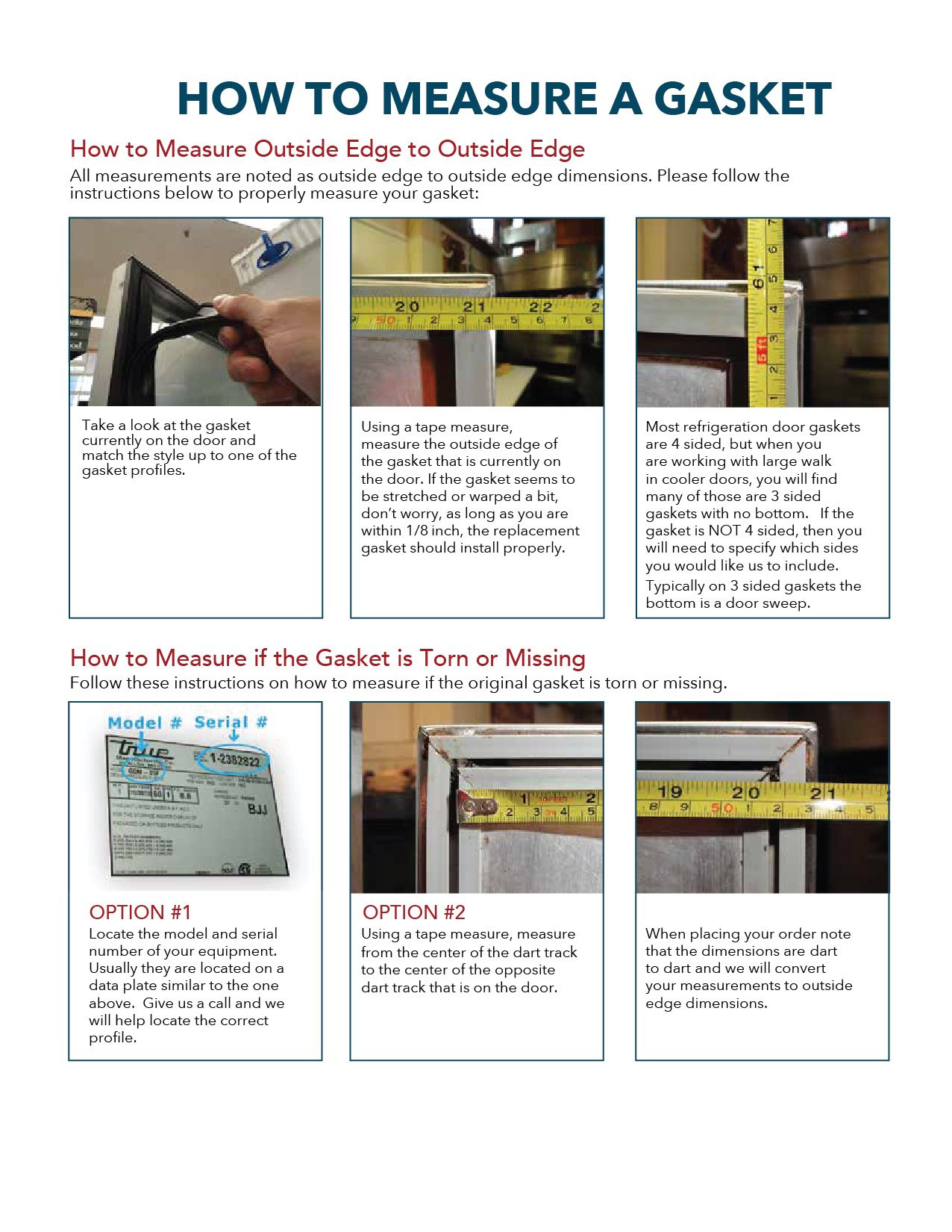 Custom Refrigeration Gasket