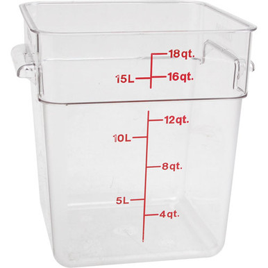 18SFSCW135 Cambro 18 qt CamSquare® Food Storage Container | Allpoints