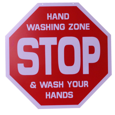 Mavrik 8408503 Hand Wash Zone/Stop Sign | Allpoints
