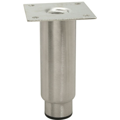34252 - 3 1/2 in x 3 1/2 in Stainless Steel Plate Mount Leg w/ 6 in Leg ...