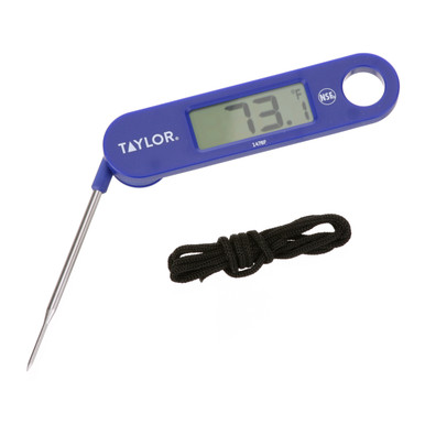 Taylor Precision 1476FDA -40° to 250°F Folding Digital Thermometer ...