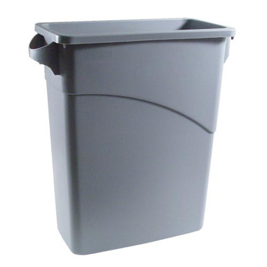 Rubbermaid 1971258 16 gal Gray Slim Jim® Trash Can | Allpoints