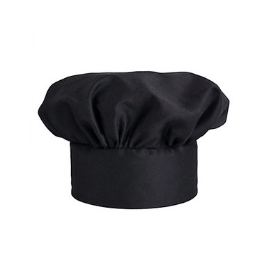 KNG 1460BLBK Black Traditional Chef Hat | Allpoints