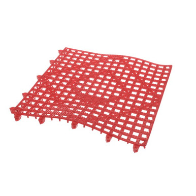 San Jamar VM5280RD Versa-Mat 1'X1' Bar Mat, Red C&C | Allpoints