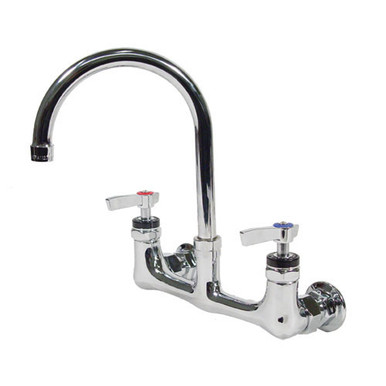 Encore KL54-8002-SE1 8 in Heavy Duty Wall Mount Faucet w/ Swivel ...