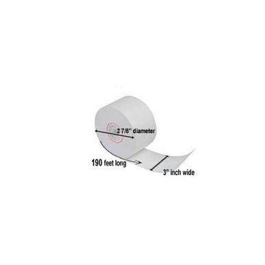 Paper Roll Products B300190 3 in x 190 ft Single-Ply Register Rolls ...