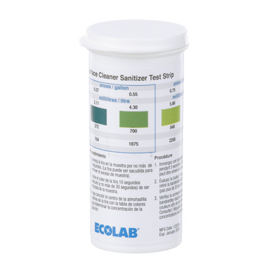 20318-01-11 Ecolab Sanitizer Test Strips | Allpoints