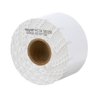 StickyPOS HT-14 58x250 Sticky Receipt Label | Allpoints