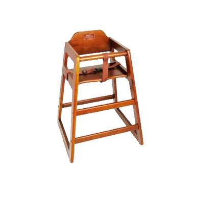Winco CHH-104 Walnut Wood High Chair | Allpoints