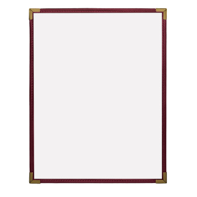 KNG 3970BRGGLD 8 1/2 in x 14 in Single Burgandy and Gold Menu Cover ...