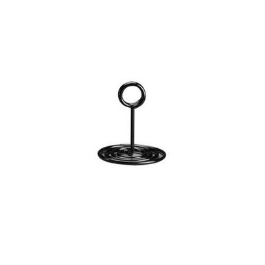 American Metalcraft NSB4 4 in Swirl Base Black Number Stand | Allpoints