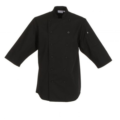 Chef Works S100-BLK-M Black Chef Shirt (M) | Allpoints