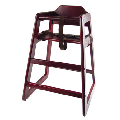 Winco CHH-103A Mahogany Finish High Chair, Assembled | Allpoints