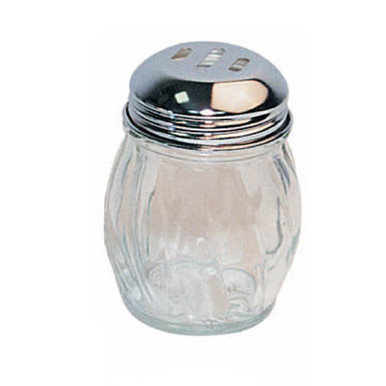 Winco G-108 6 Oz Glass Cheese Shaker w/Slotted Top | Allpoints