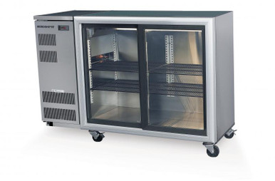 Skope Skope BB380-2SL Backbar 2 Glass Sliding Door Fridge - Stainless Steel