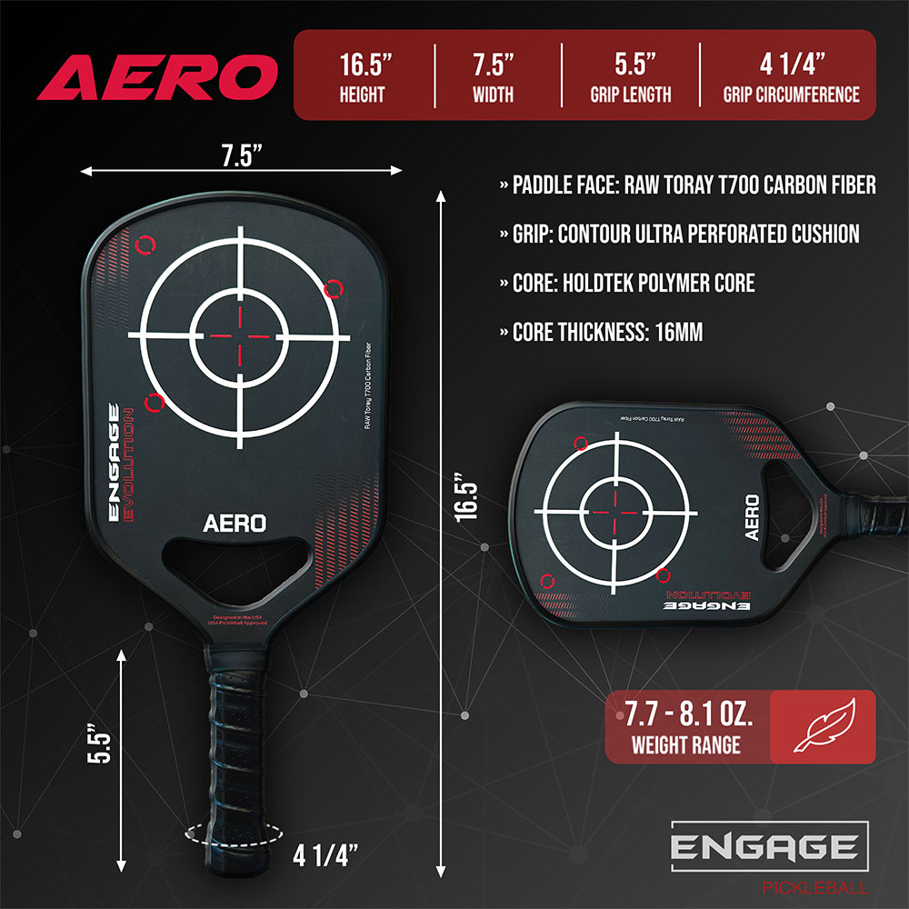 Engage Evolution Aero Pickleball Paddle | Pickleball Central