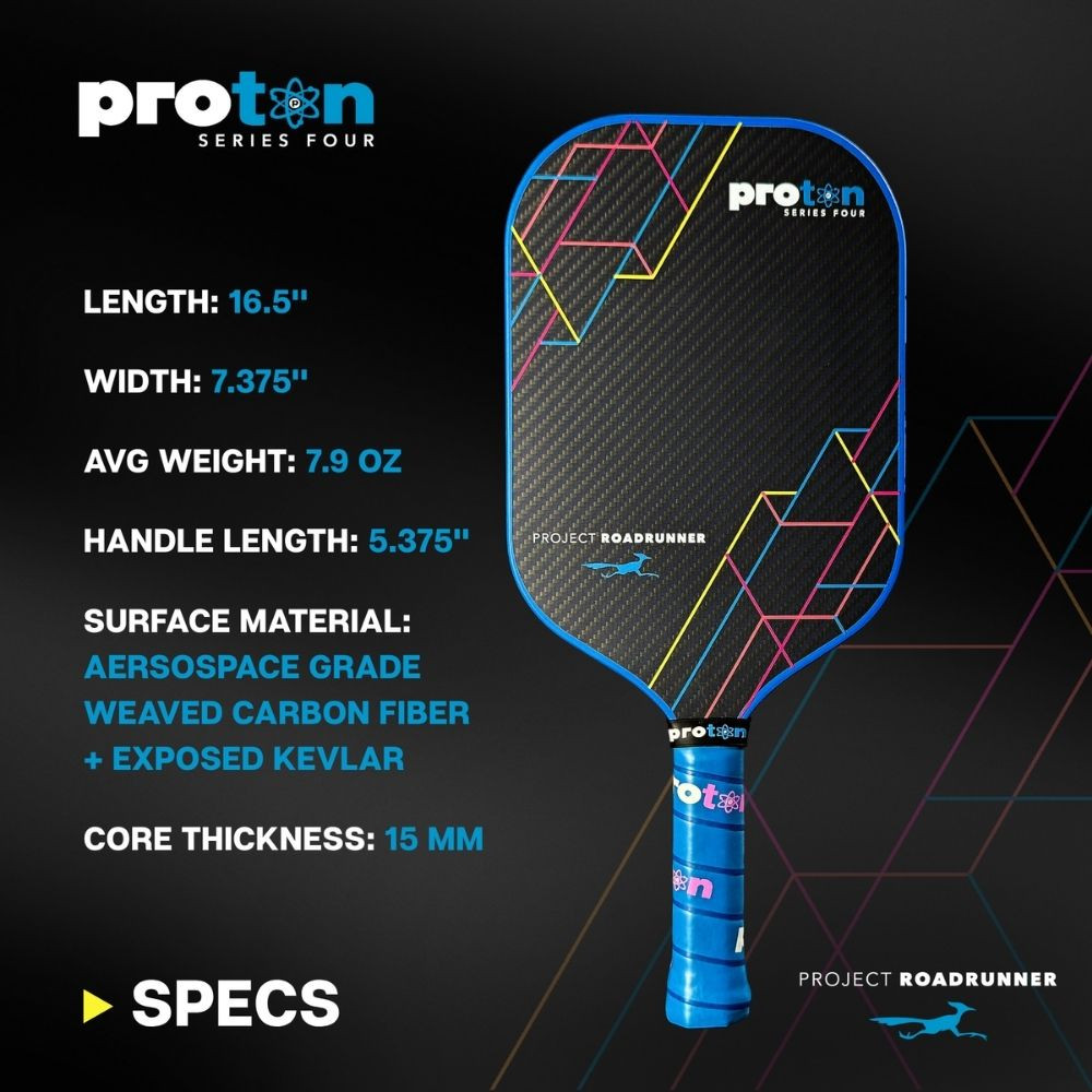Proton Series Four Pickleball Paddle - Project Roadrunner