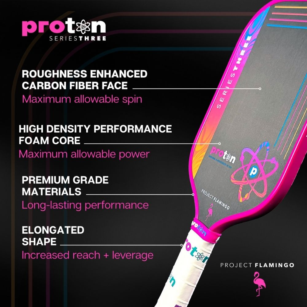 Proton Series Three Project Peacock 15mm Widebody Pickleball Paddle