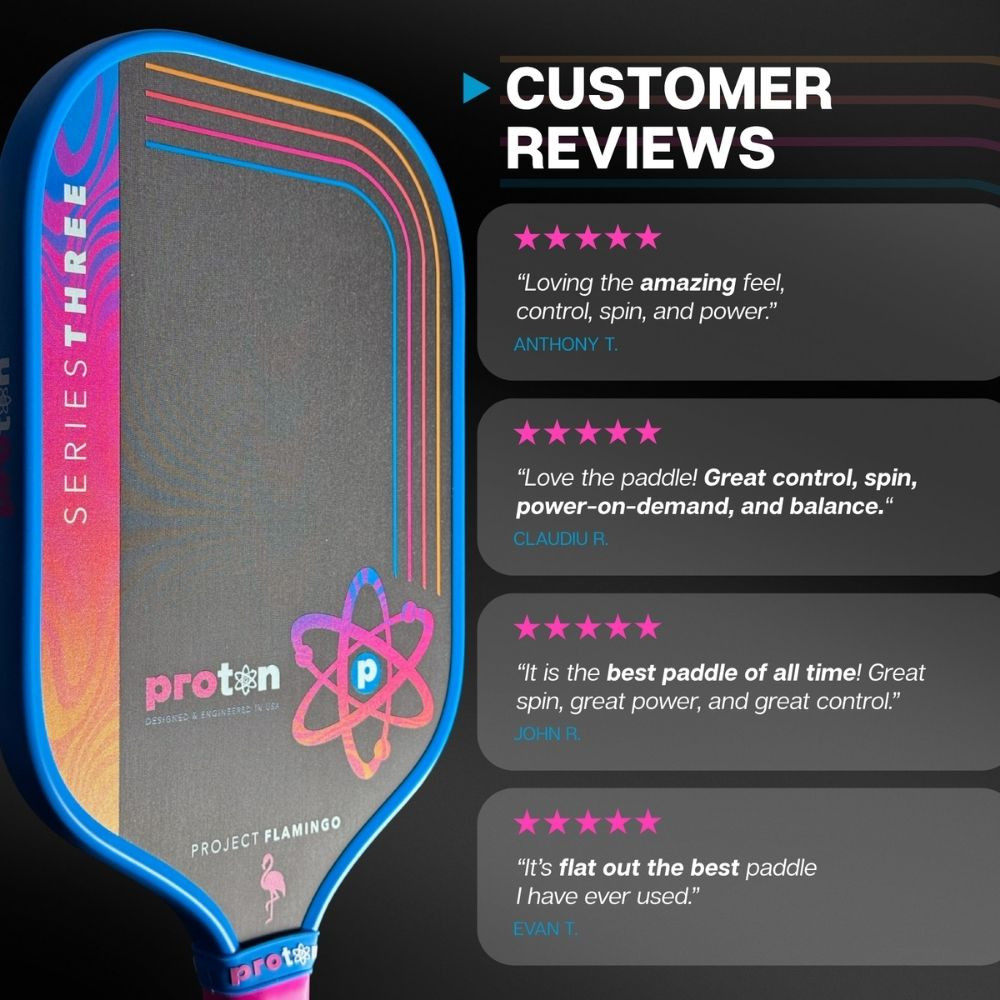 Proton Series Three Project Peacock 15mm Widebody Pickleball Paddle