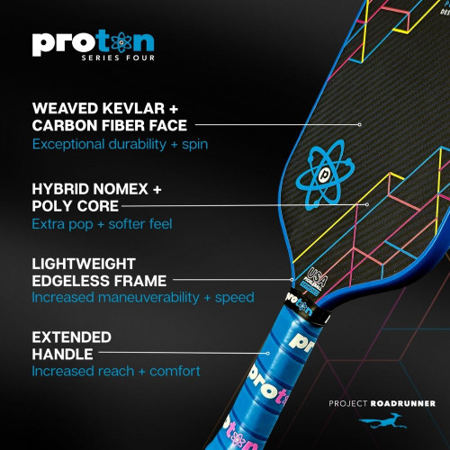 Proton Series Four Pickleball Paddle - Project Roadrunner