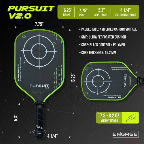Engage Pursuit V2.0 Pickleball Paddle | Pickleball Central