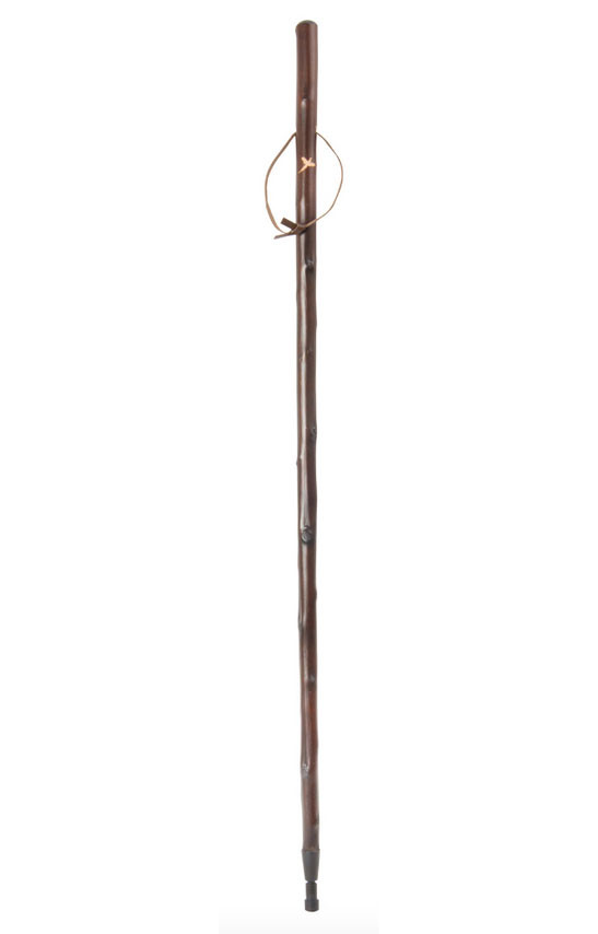 Classic Cane Chestnut Hiking Stave - Pheasant Motif