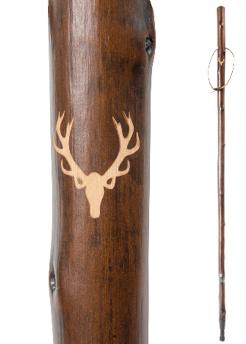 Chestnut Hiking Stave - Stag Motif | Gift Ideas