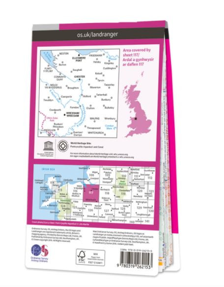 OS Map Landranger - Chester & Wrexham