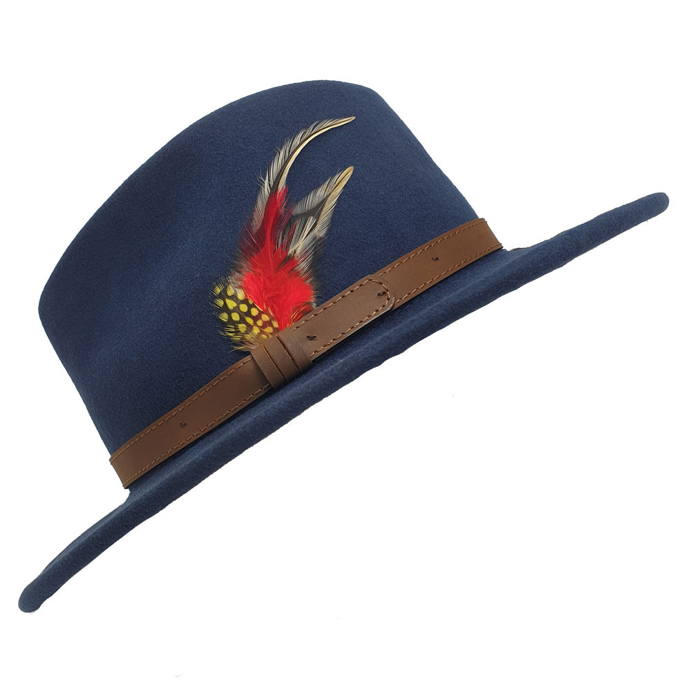 Indiana Crushable Felt Hat with Feather | Hats & Caps