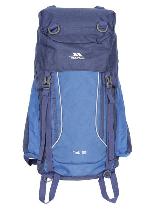 Trespass Trek 33 Litre Rucksack in Blue | Backpack